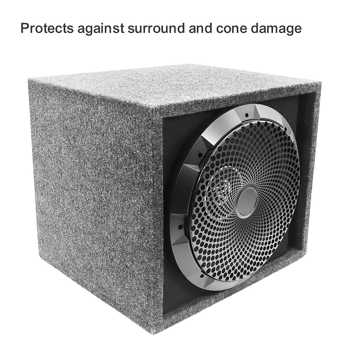 RECOIL 12-Inch High Excursion Black Steel Mesh Subwoofer Grille (12 inch)