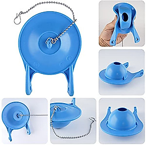 3 Inch Toilet Flappers Replacement Compatible with Gerber 99-788, Water Saving, High Performance Toliet Flapper, Easy to Install - Blue