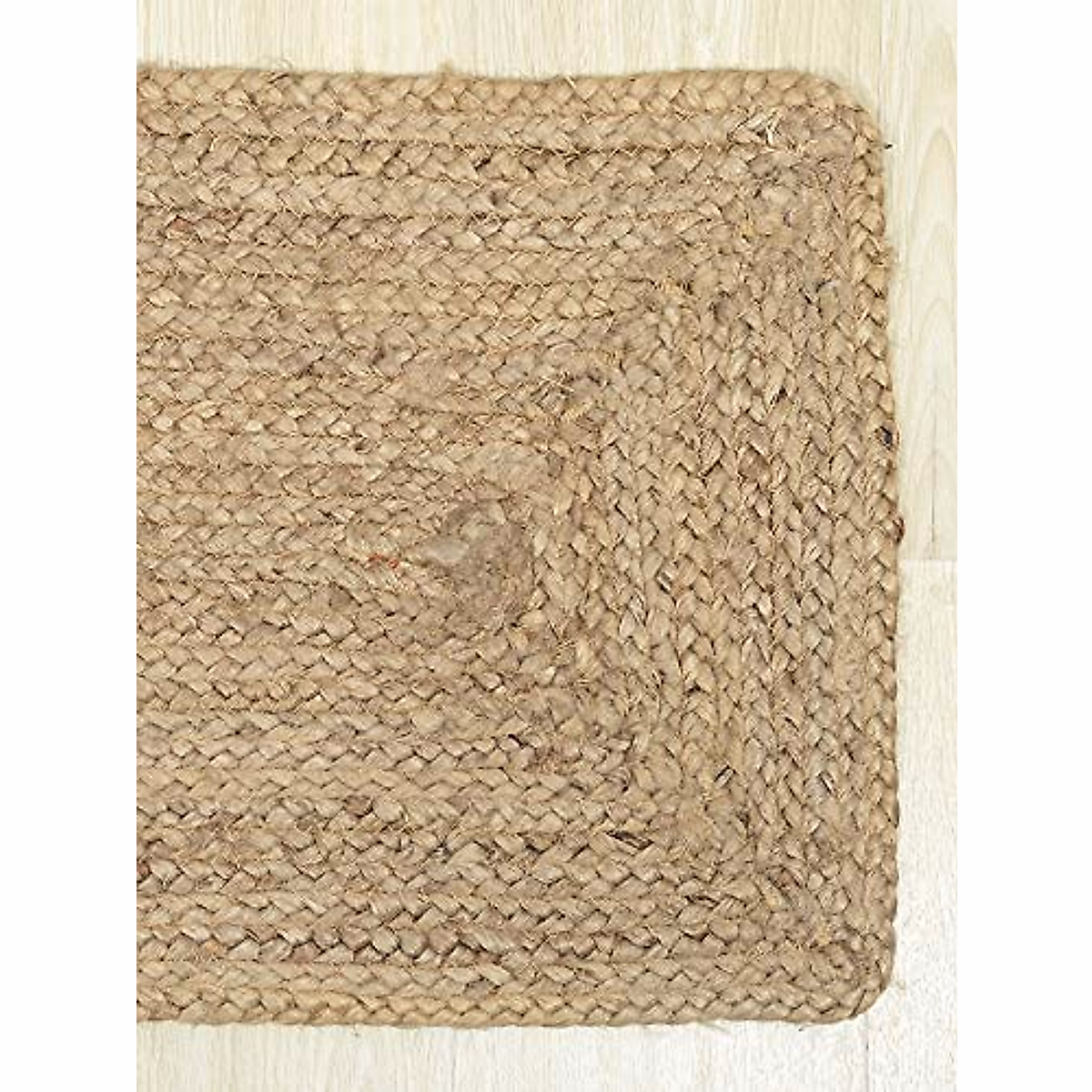 Madhu International Natural Jute Table Runner Rug, Long-Lasting Hand-Woven Rectangular Area Rug, Made from Jute Material for Indoor & Covered Door Entrances, 13 X 48 Inch