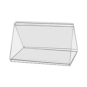 2 Pack Sign Holder 4 x 6 Inch 3 Sided Display Clear Acrylic Restaurant Menu Triangle Shape Table Tent Drink Food Ad Display Countertop Printed Material Advertisements POP by Marketing Holders