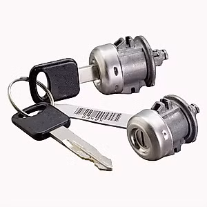 Ri-Key Security - Pair of Door Lock Cylinders Lock Set with Keys for Ford F250 1999-2015