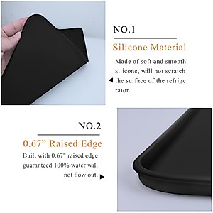 Washer and Dryer Top Protector, 23.6“ x 19.7" Protective Silicone Rubber Mat for Washing Machine or Dryer, Washable Mat for Top of Washer or Dryer, Support Heat Washer or Dryer Mat for Laundry Room