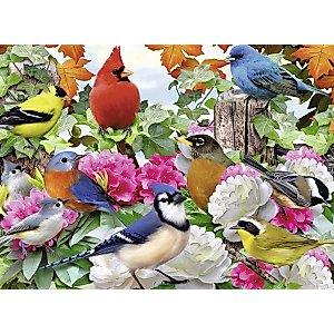 Ravensburger Garden Birds Jigsaw Puzzle | 500 Unique Pieces | Anti-Glare Surface | Ideal for All Ages for Puzzle Enthusiasts