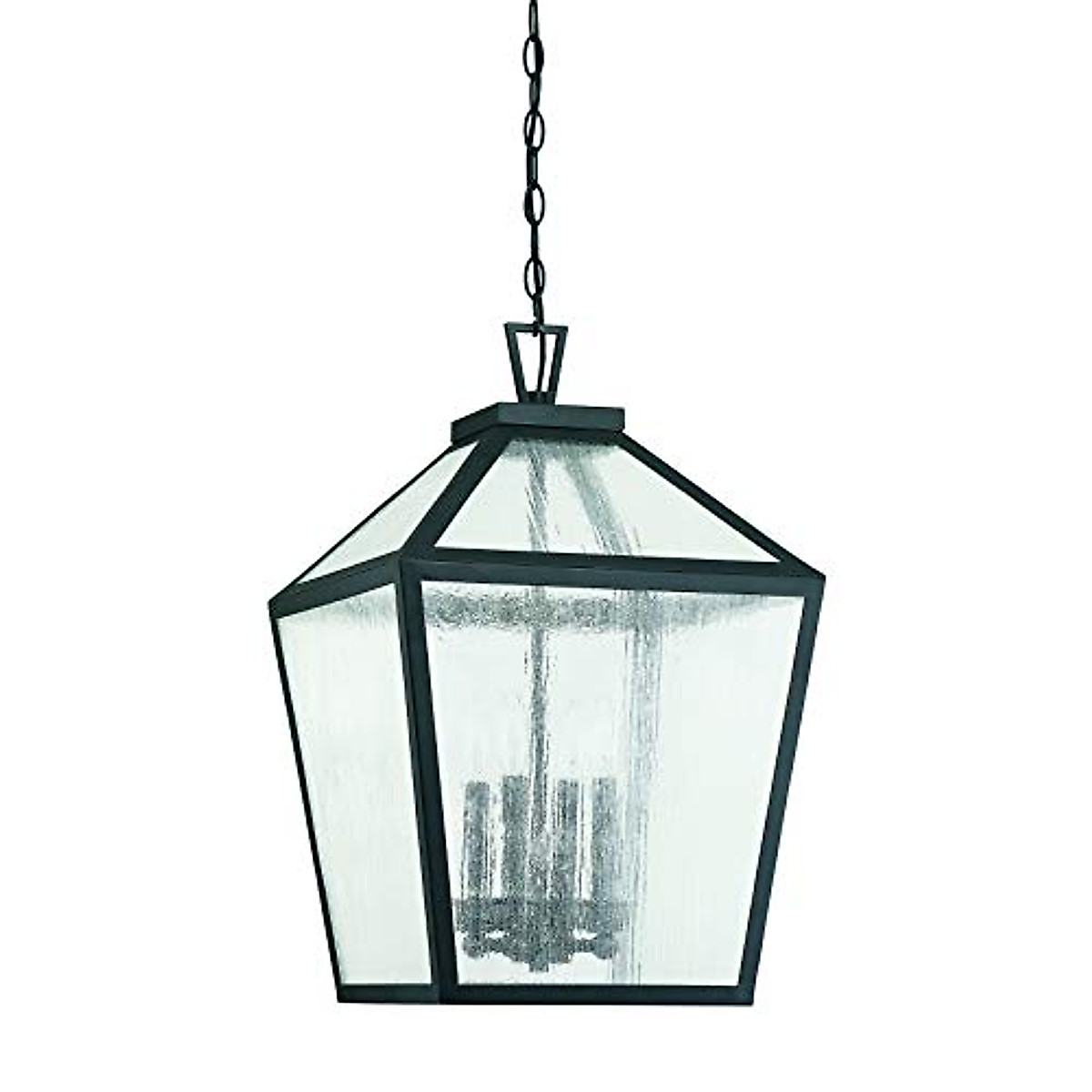 Savoy House 5-104-BK Woodstock 4-Light Outdoor Hanging Lantern (15" W x 24" H)