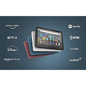 Fire HD 8 tablet, 8" HD display, 32 GB, (2020 release), designed for portable entertainment, Twilight Blue