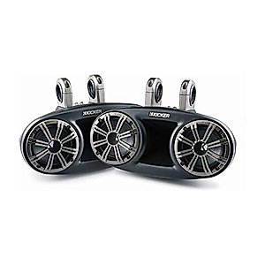 KICKER 41KMT67 Tower System Full-Range Two-Way Speaker System with Dual Weather-Proof enclosures (Pair)