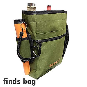Metal Detecting Finds Bag Waist Digger Pouch Tools Bag for PinPointer Garrett Detector Xp ProPointer Accessories … (Green)