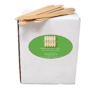Perfect Stix - PS-Jumbo Craft-200 6" Jumbo Wooden Craft Sticks - Pack of 200ct