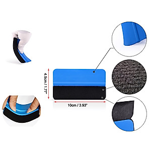 LZLRUN Matte Black Vinyl Wrap Self Adhesive Air Release Bubble - Outdoor Rated for Automotive Use - 12" x 60" Knife + Hand Tool (1FT X 5FT)