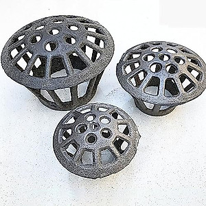 Cabilock Gutter Guard Iron Filter Strainer Gutter Downspout Protectors Gutter Leaf Guards for Stops Leaves and Other Debris Gutter Cleaning Tool
