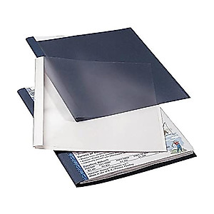 Fellowes 1/8-Inch Thermal Binding Covers, 10-Pack, Black (5222701)