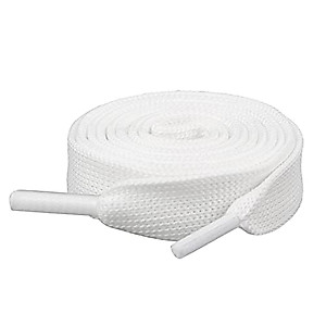 Endoto Shoelaces Replacement Flat Laces for Alexander McQueen Oversized Sneaker Shoes(Color:White,Size:50Inch)