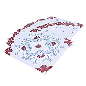Ceramic Tile Stickers, Waterproof Wall Sticker Self Adhesive PVC for Floors for Bathroom