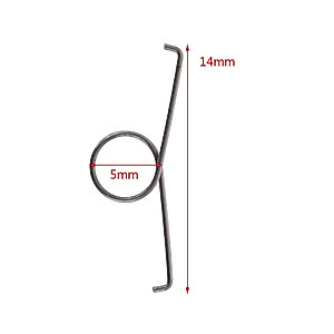 TNND Trigger Button Springs 10PCS PS5 Handle Metal L2 R2 Replacement for Playstation 5 PS5 PS4 Dualsense Controller Accessories, metallic