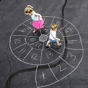 Urban Infant Non-Toxic Sidewalk Chalk for Toddlers 1-3 and Kids - Washable Outdoor Jumbo Chalk - Original