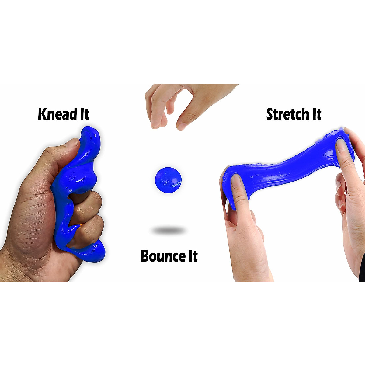 Gears Out Shark Snot Fidget Putty Stress Relief Cool Shark Ideas for Kids Stocking Stuffers for Boys and Girls Weird White Elephant Ideas Fidget Toys Blue Therapy Putty