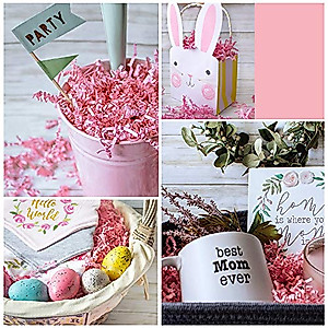 AIRGAME 1/2 LB Crinkle Cut Paper Shred Filler, Crinkled Shredded Paper for Gift Box, pink Crinkle Paper for Gift Wrapping