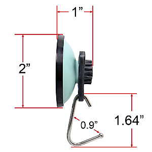 Qualtiy Yes QY White Color and Light Green Color Powerful Heavy Duty Vacuum Suction Hooks Hangers Set of 4