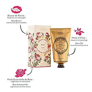 Panier des Sens Rose Hand cream for dry cracked hands with Olive oil - Made in France 97% natural - 2.6floz/75ml