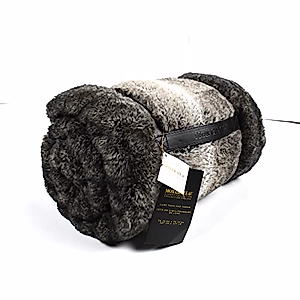 Mon Chateau Luxury Collection Faux Fur Throw/Blanket - 50" x 70", Kodiak Brown