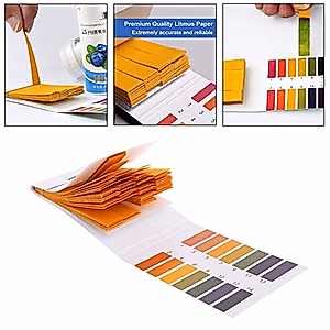 Bettomshin 20 Packs of 1600 Strips PH 1-14 Test Paper Litmus Strips Tester Indicator Paper 80Pcs Per Pack for Garden and Soil Testing