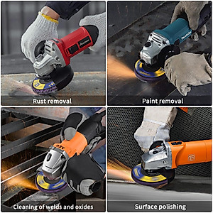 5 Pack Strip Discs Stripping Wheel for Angle Grinder Paint Stripper Wheels Abrasive Wheel for Clean and Remove Paint, Rust Welds, Oxidation (4'' x 5/8'')