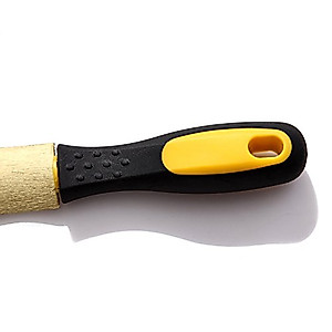 NKTM Needle File Set Wood Files for Wood Working Files Tools Golden Tapered Wood Rasp File with Rubber Handle in Gift Bag for Carving 2 Pack (8 * 10 inch)