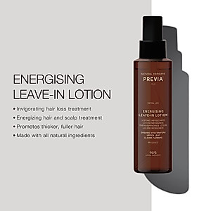 PREVIA Energising Leave-In Lotion | Extra Life, The Virtuous Scalp Ritual | Hair Loss Treatment with 3HC | Hair Stimulation Complex | Serum for Thinning Hair & Anti Hair Loss (3.38 oz)