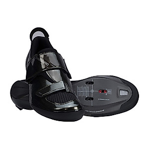 SHIMANO SH-TR901 Pro Triathlon Racing Shoe Dedicated to Speed and Efficiency, Black Pearl, 12-12.5 Men (EU 48)