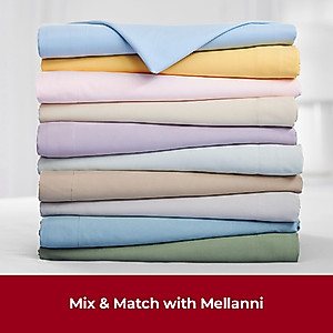 Mellanni King Sheets Set - 4 PC Iconic Collection Bedding Sheets & Pillowcases - Hotel Luxury, Extra Soft, Cooling Bed Sheets - Deep Pocket up to 16 inch (King, Gray)