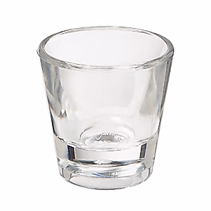 G.E.T. SW-1425-1-CL-EC 1 oz. Shot Glasses, Break Resistant Plastic, Dishwasher Safe, Shatter Resistant, Small, Clear (Pack of 4)