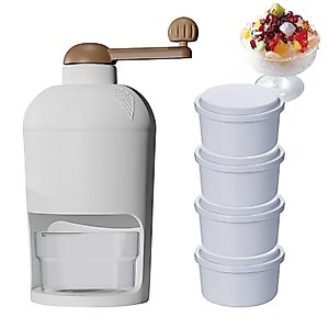Ice Shaver, Slushie Maker with 4pcs Ice Mold, Portable Ice Shaver for Home Use, Shaved Ice Maker Machine for Snow Cones, Frozen Cocktails, Flavored Health