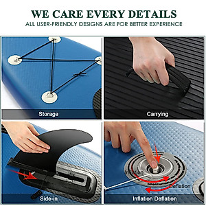 ANCHEER Stand Up Paddle Board (Navy Blue)