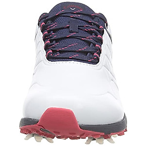 Callaway Women's Waterproof Golf Shoe, Naval, White, 7.5