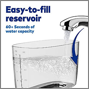 Waterpik Water Flosser For Teeth, Portable Electric Compact For Travel and Home - Nano Plus, WP-320, White