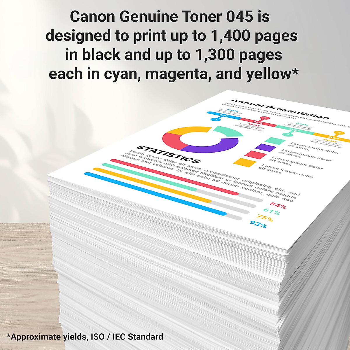 Canon Genuine Toner, Cartridge 045 Black (1242C001), 1 Pack Color imageCLASS MF634Cdw, MF632Cdw, LBP612Cdw Laser Printers