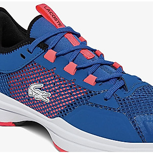 Lacoste Women's AG-LT21 Tennis Shoes, Blue/White (us_Footwear_Size_System, Adult, Women, Numeric, Medium, Numeric_8)