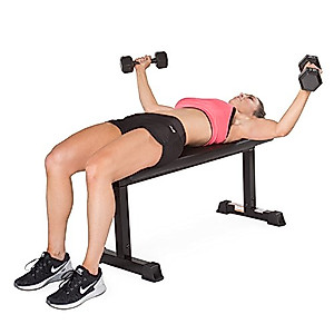 CAP Barbell Flat Weight Bench, Black