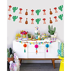 Final Fiesta Rose Gold Banner Garland Cactus Banner for Mexican Fiesta Bachelorette Party Decorations Supplies