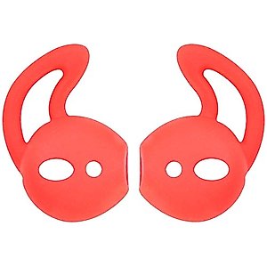 JNSA 4 Pairs Hooks and Covers Compatible with AirPods,Compatible with EarPods, Anti Drop Noise Canceling Hook Design for Sport, 4 Pairs Set 4 Colors