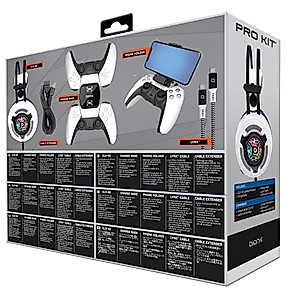 Bionik BNK-9083 PS5 Pro Kit - Essential Accessories - Headset, Charge Base, Cable