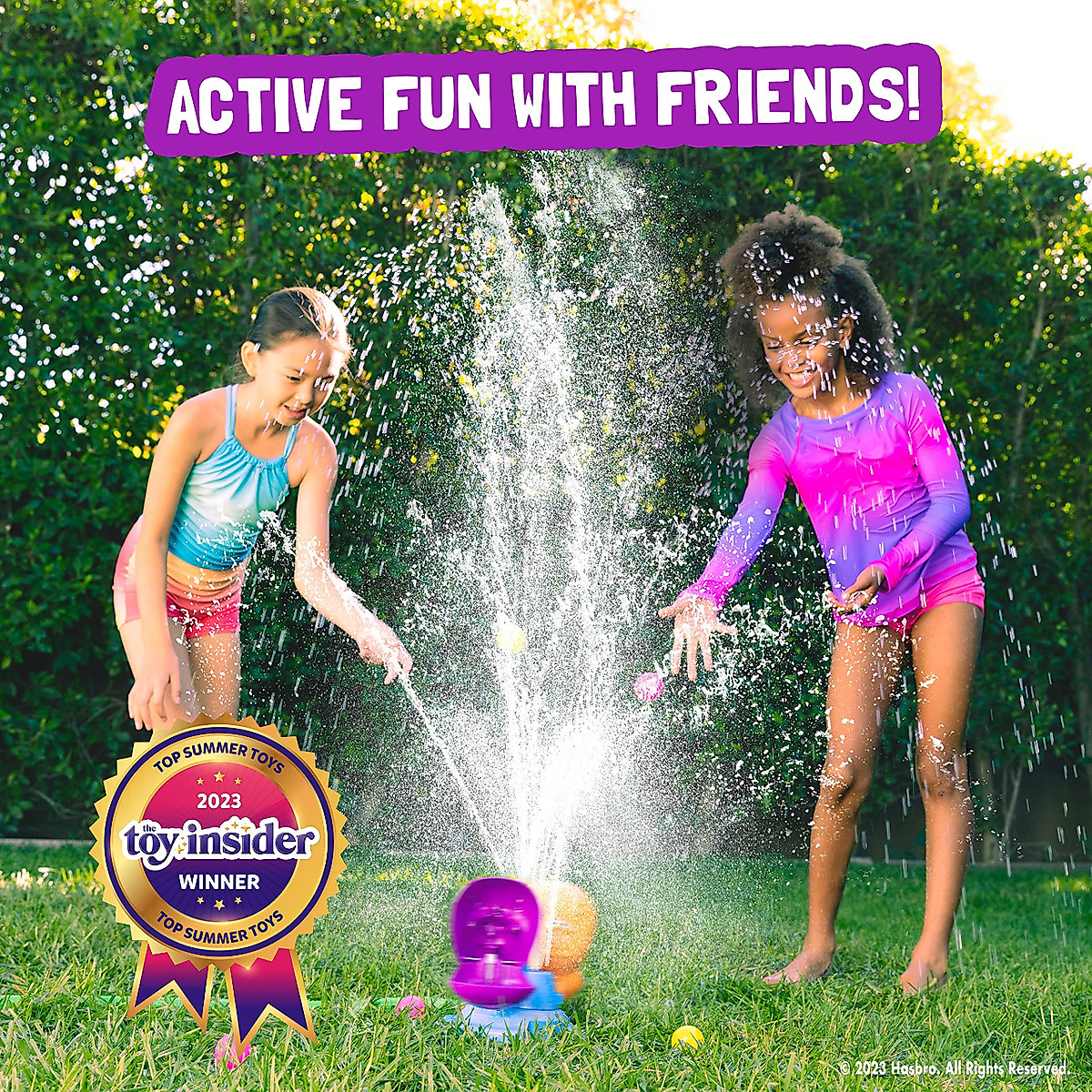 Hasbro Hungry Hungry Hippos Splash – Lawn Water Toys Sprinkler Game for Kids