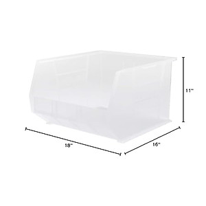 Akro-Mils 30270 AkroBins Plastic Storage Bins (3-Pack) and 40270 Lengthwise Plastic Dividers (6-Pack)