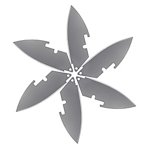 6pc Utility Skinning Knife Replacement Blade Set for COAST DX425/DX430 Shift Knife for Fishing, Camping, Outdoors