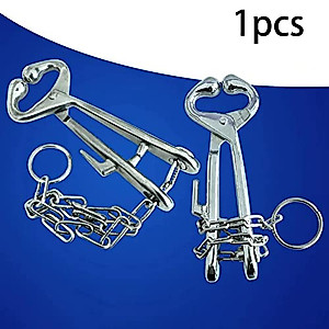 Colcolo Cattle Nose Rings Pliers Piercing Smooth Durable Farm Equipment Bovine Clip for Livestock