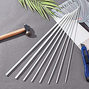 OLYCRAFT 30Pcs ABS Plastic Hollow Round Tubes 15.7" Length White Round Bar Rods 3mm 4mm 5mm 6mm 8mm Round Hollow Bar for DIY Sand Table Architectural Model Making