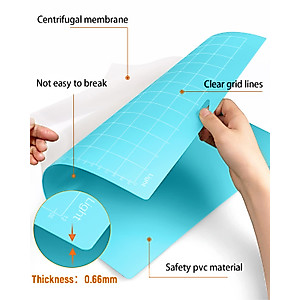 Colemoly 12x12 Cutting Mat 4 Pack Light for Cricut Maker 3/Maker/Explore 3/Air 2/Air/One 1 Pack Cut Cards Scraper Blue Grip Sticky Cricket Replacement Accessories Pad for Supplies,Crafts,Quilting