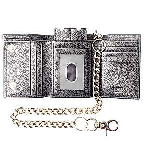 Juzar Tapal Collection Mens Wallets Black Trifold Rfid Protection Trifold Wallet Trifold Wallets For Men Men Wallet Leather Real Leather Wallets Biker Chain For Men