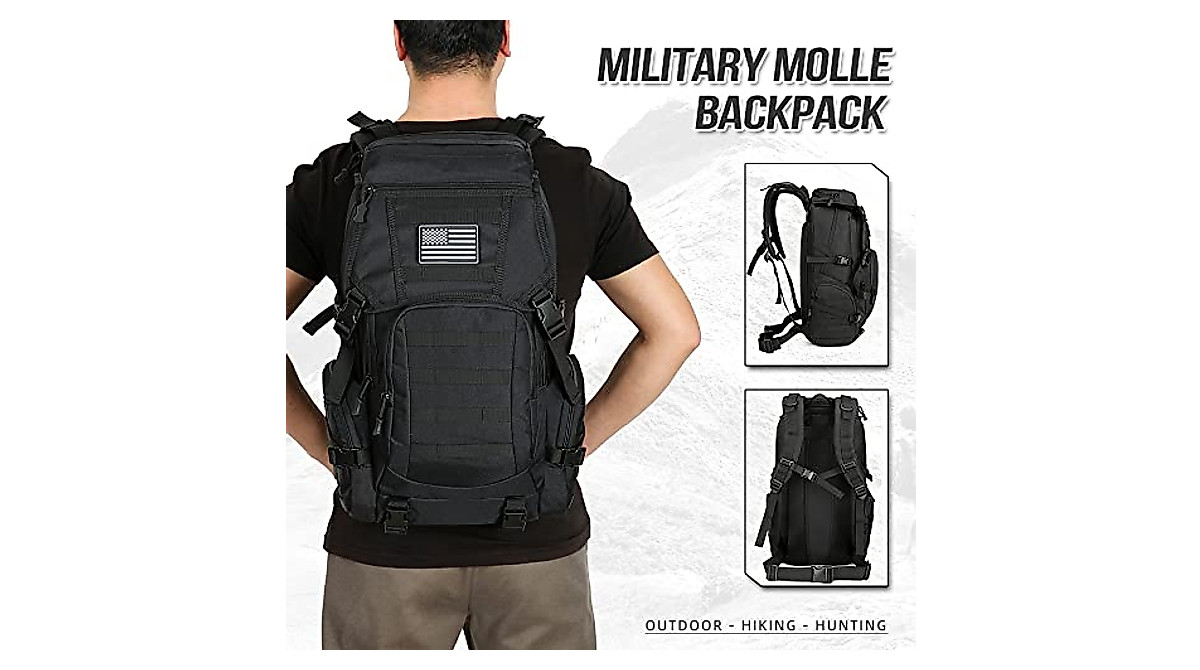 Lovelinks21 Tactical MOLLE Backpack for Hiking & Training