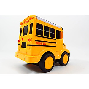 AMPERSAND SHOPS RC Kids Yellow School Bus with Lights and Sound